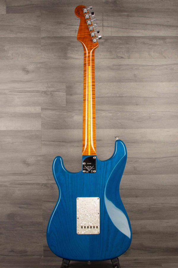 USED - Fender Custom Shop NOS Strat Sapphire blue transparent