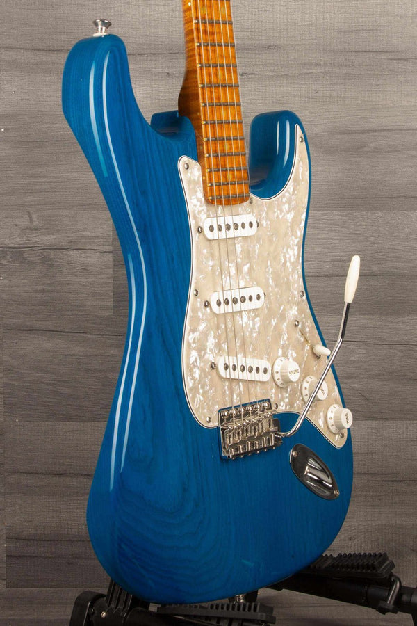 USED - Fender Custom Shop NOS Strat Sapphire blue transparent