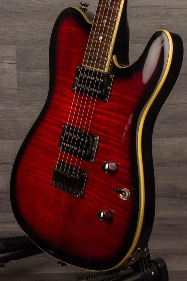 USED - Fender Custom Tele FMT HH - Crimson Red Transparent