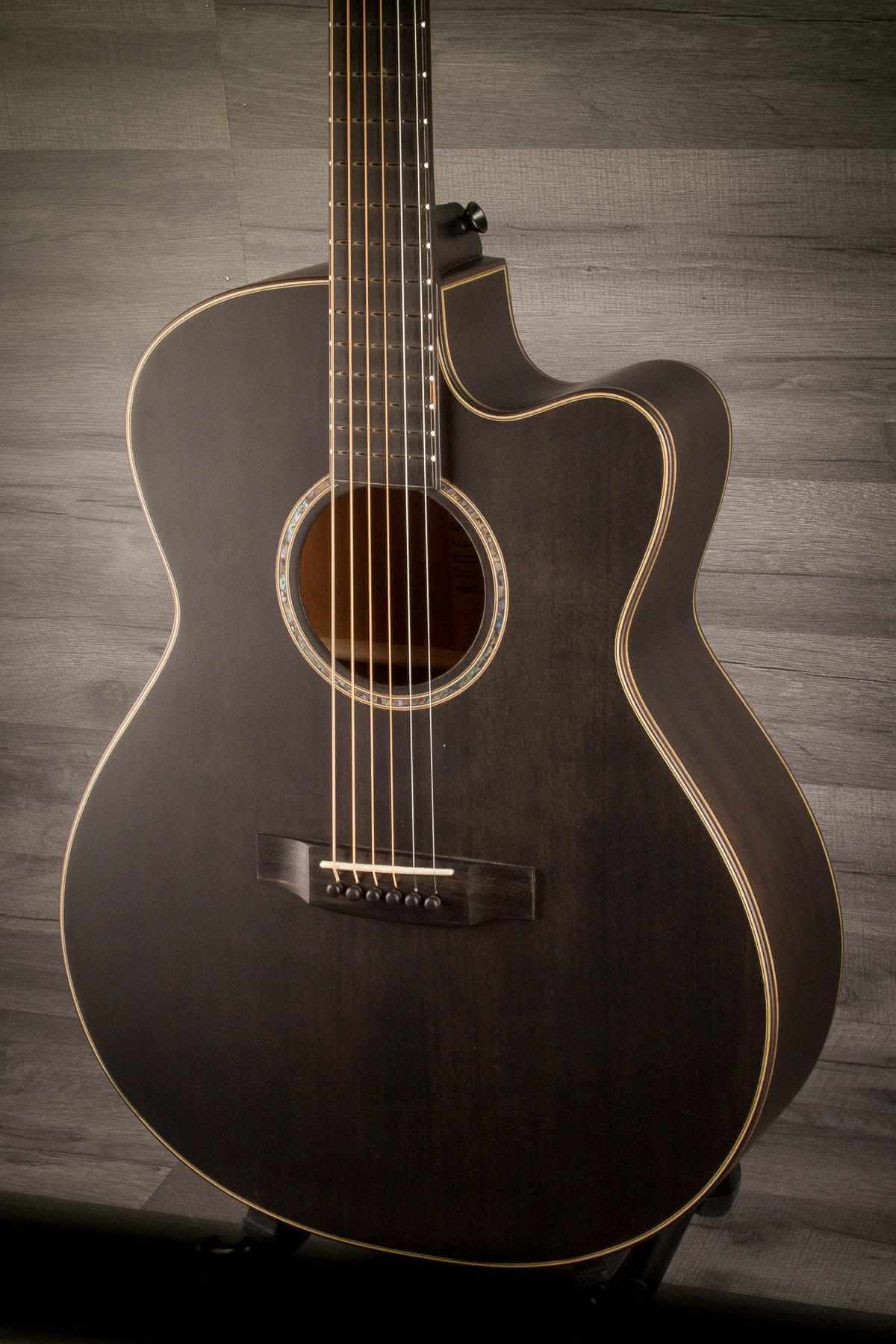 Auden Austin Cutaway Electro Acoustic Guitar - Satin Black