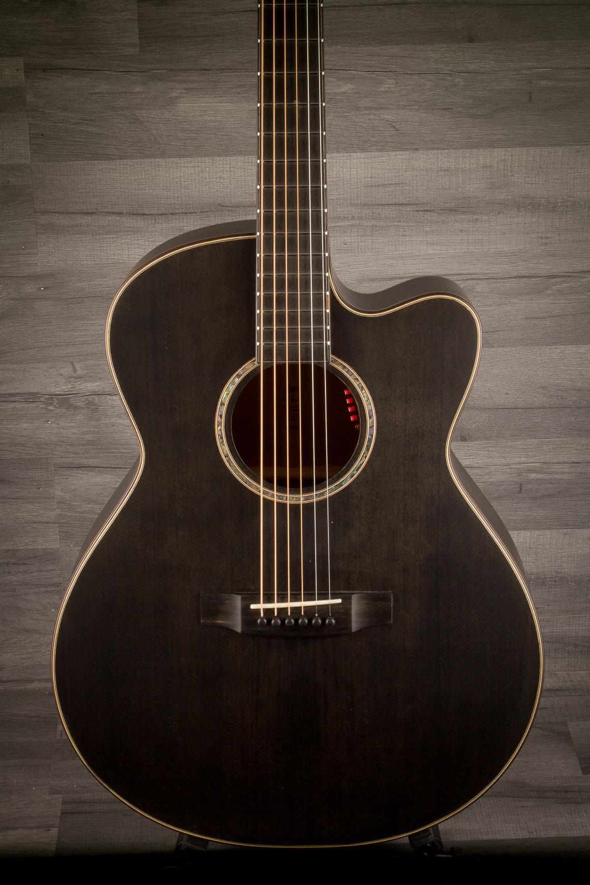 Auden Austin Cutaway Electro Acoustic Guitar - Satin Black | Musicstreet