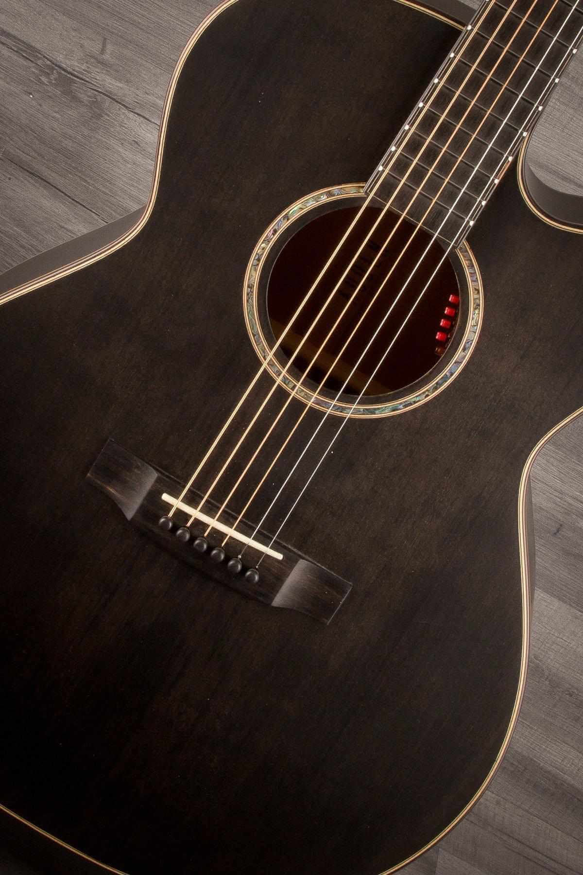 Auden Austin Cutaway Electro Acoustic Guitar - Satin Black